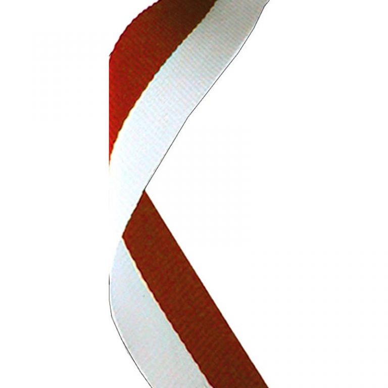 RED AND WHITE MEDAL RIBBON