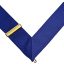 Royal Blue Ceremonial Mitred Neck Ribbon Collarette